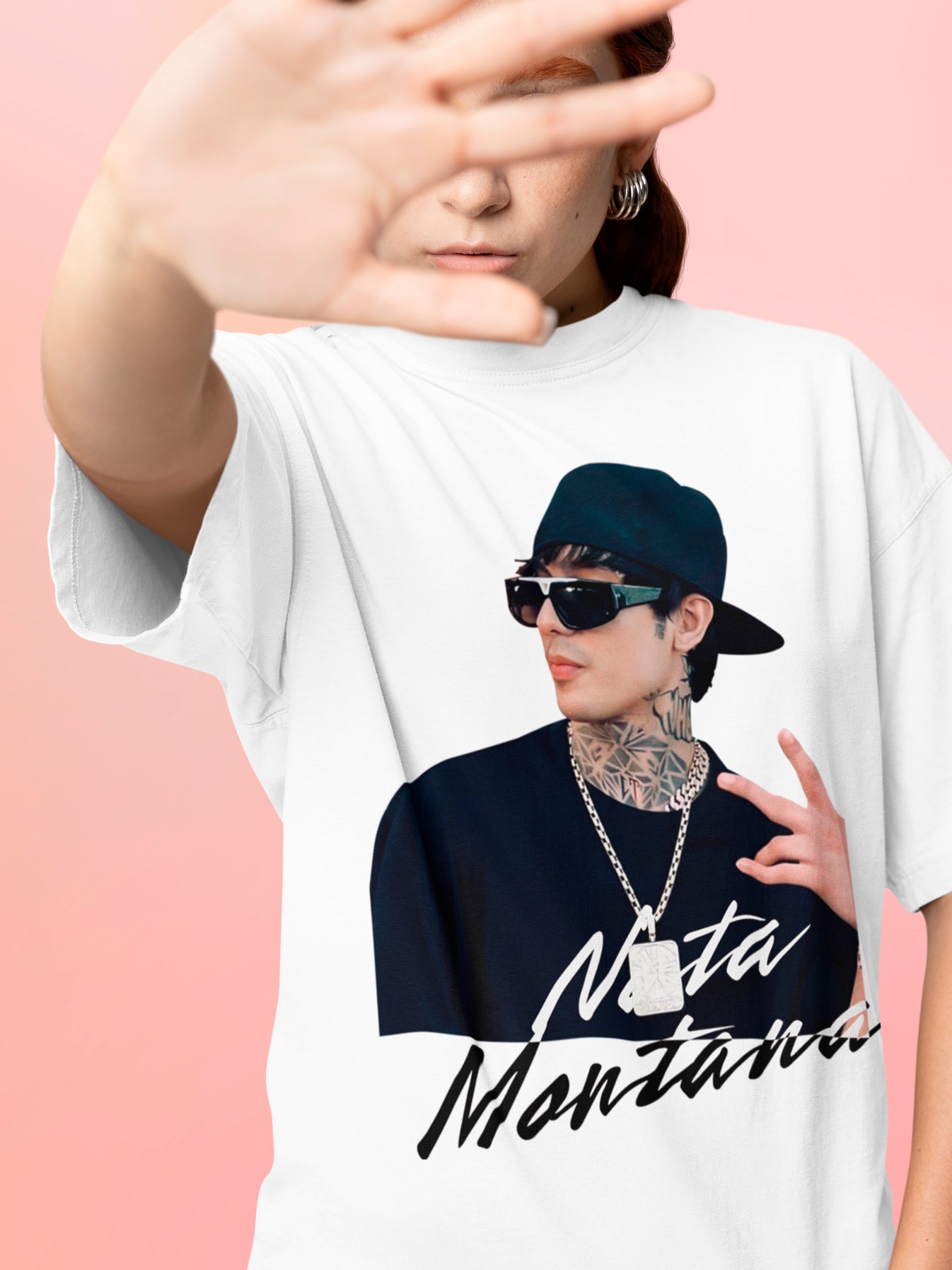 Playera color blanco Natanael Cano en Tulum – Fierro Pariente