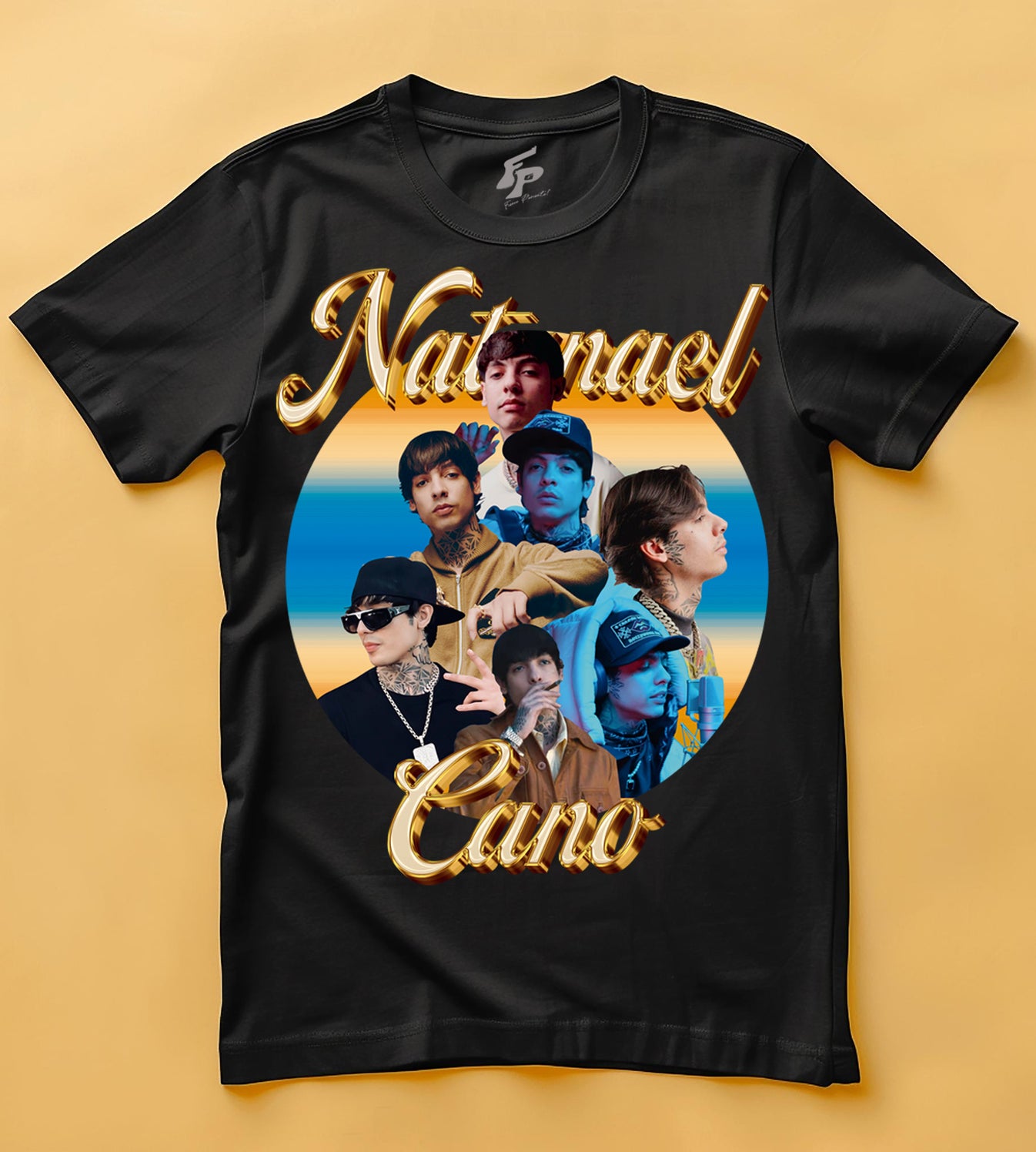 Playera Natanael Cano Collage – Fierro Pariente